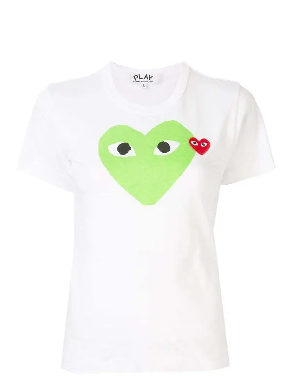 Play Comme Des Garcon Graphic Print T-shirt - White