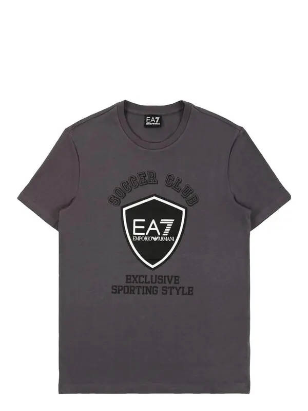 EA7 Round-necked Logo T-shirt - Black