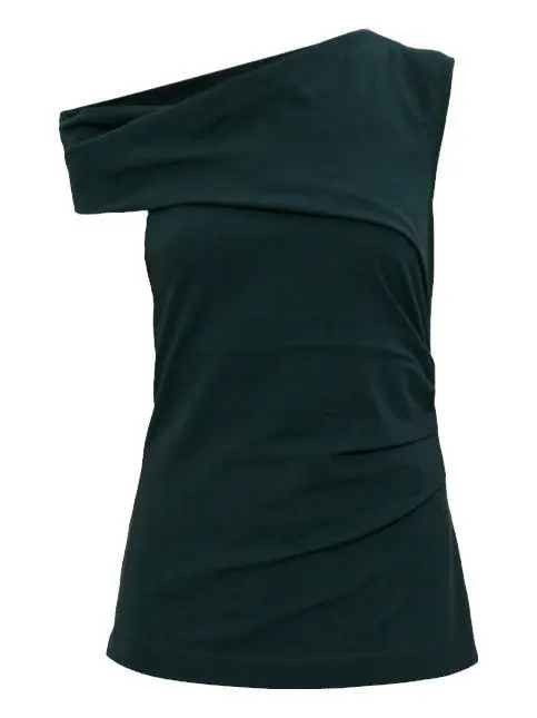 Dries Van Noten Off-shoulder Pleated Top - Black