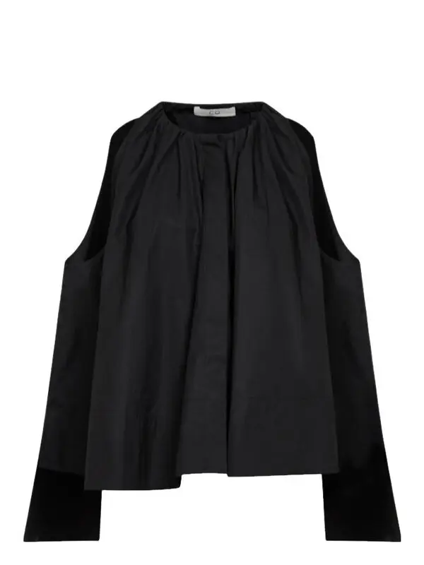 Co Cogathered High-low Sleeveless Top - Black