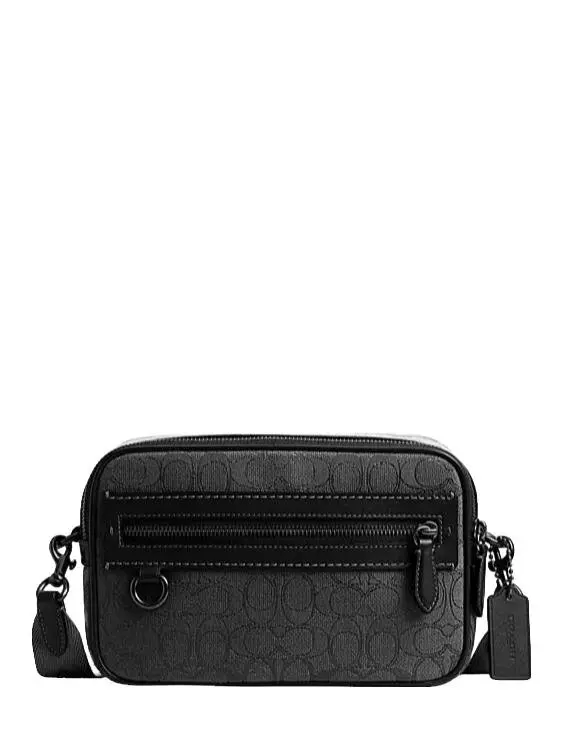 COACH Theo Classic Signature Camera Bag - Black