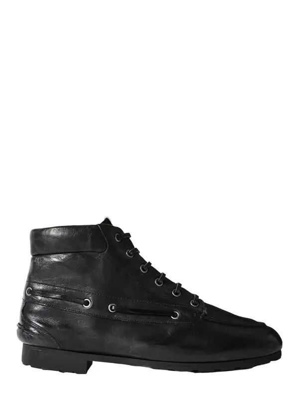 Bally Paphos Lace-up Leather Ankle Boots - Black
