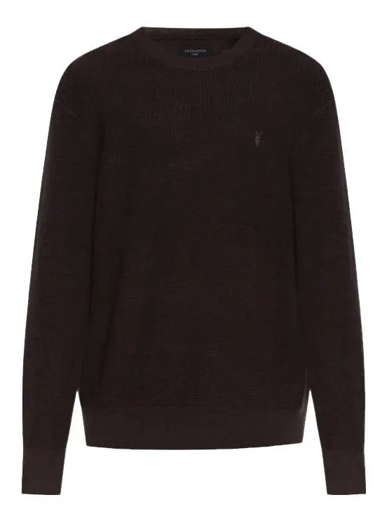 ALLSAINTS Aspen Knitwear Crewneck Sweater - Espresso Brown