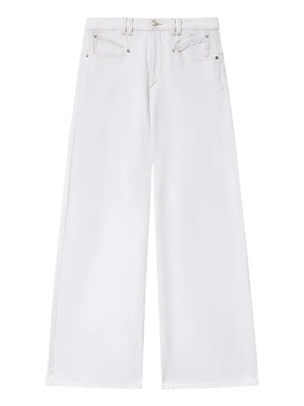 Isabel Marant Étoile Lemony Wide-leg Trousers - White