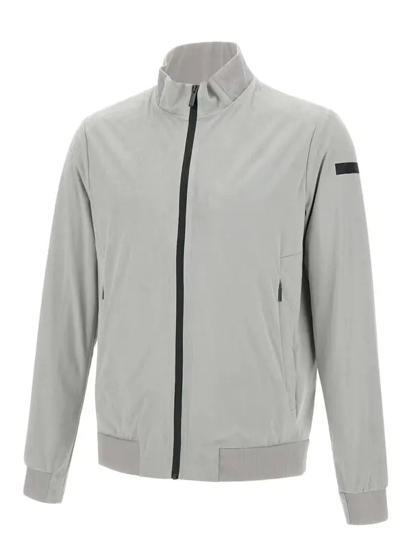 RRD Zip-up Jacket With Ribbed Cuffs And Hem - Grey