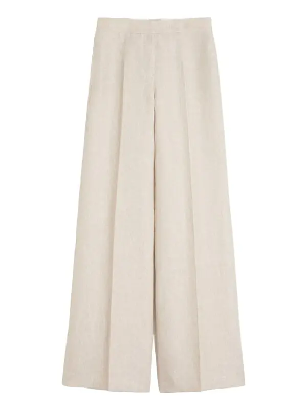 Max Mara Wide-leg Tailored Trousers - Sand-colored
