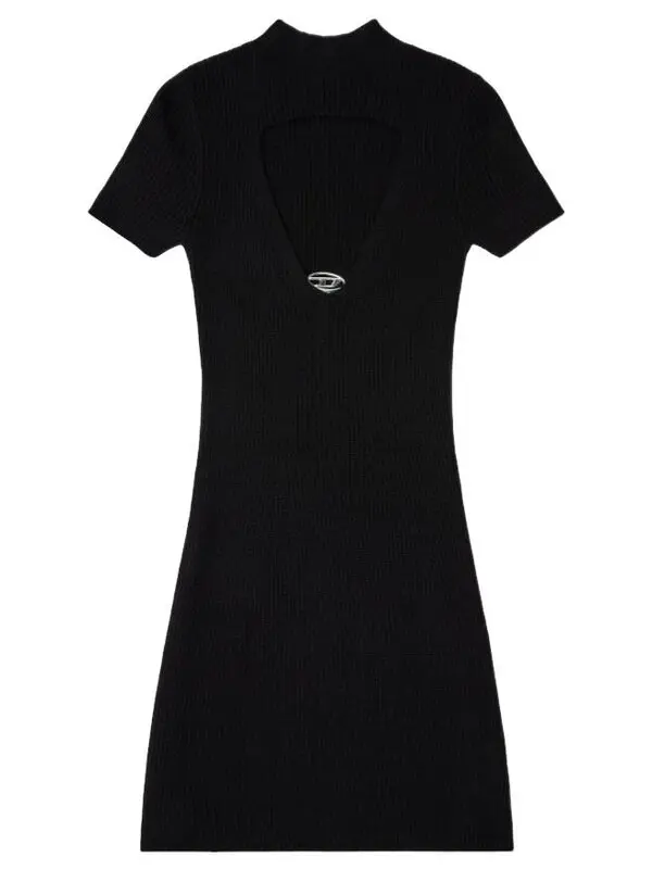 DIESEL® M-olympe Cut-out Plaque Dress - Black