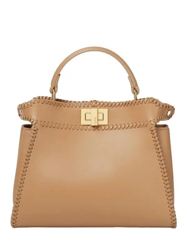 Fendi Peekaboo Mini Handbag - Nude