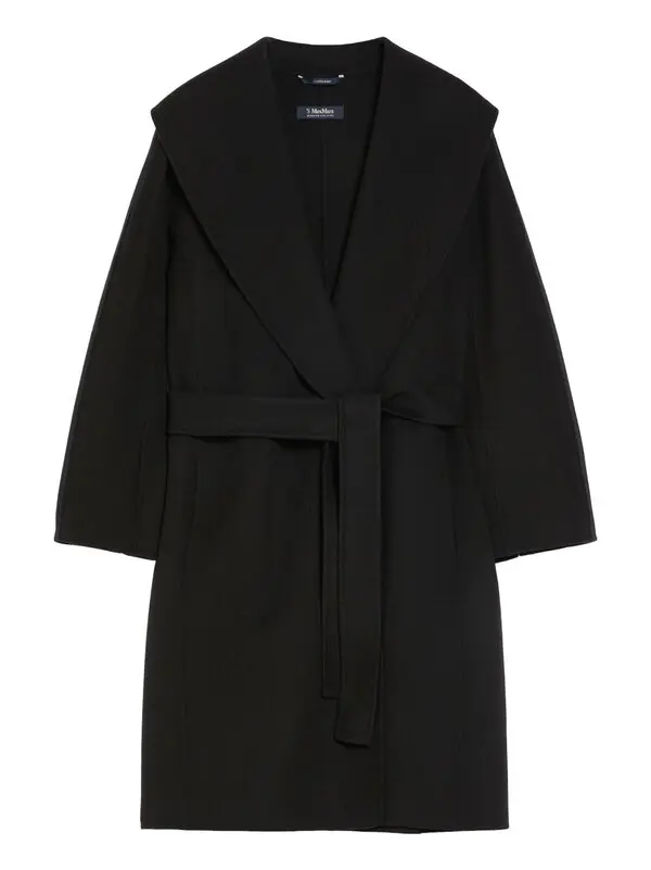 Max Mara Messi Belted Coat - Black