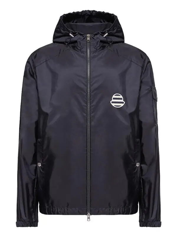 Moncler Zip-up Hooded Jacket - Midnight Blue
