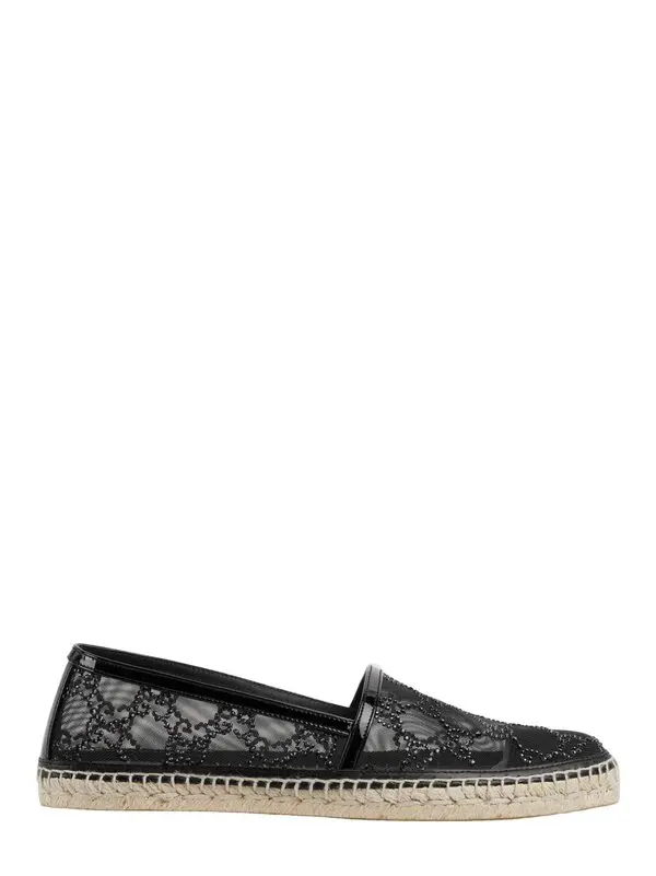 Gucci Gg Pattern Espadrilles - Black