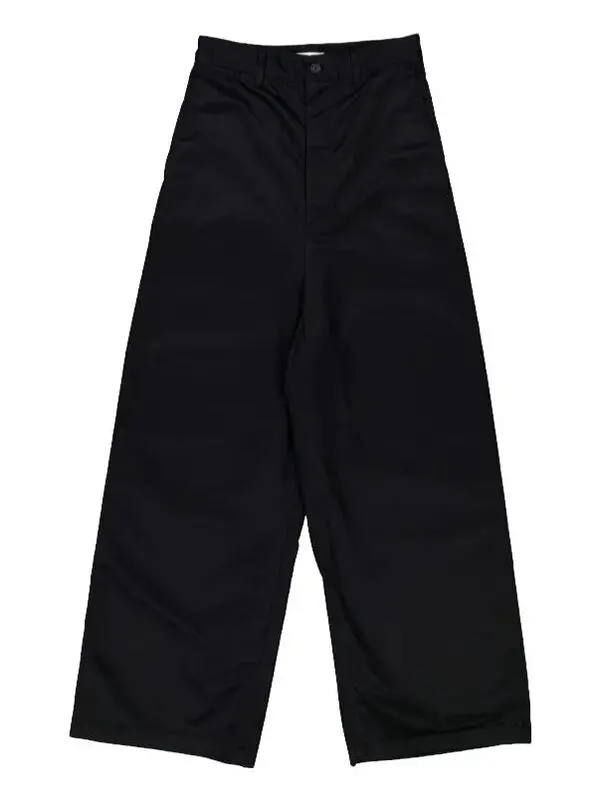 Balenciaga Low-crotch Wide-leg Trousers - Black