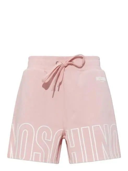 Moschino Print Sweat Shorts - Pink