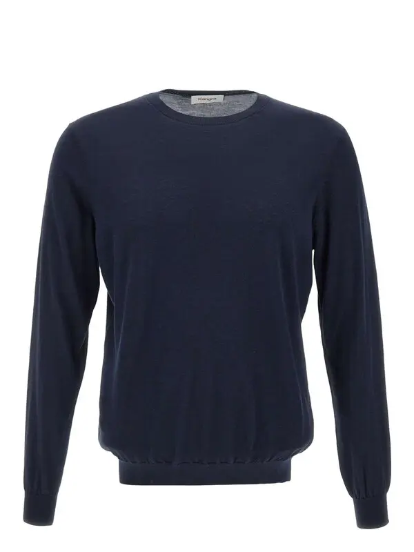 KANGRA Crew Neck Pullover - Navy Blue