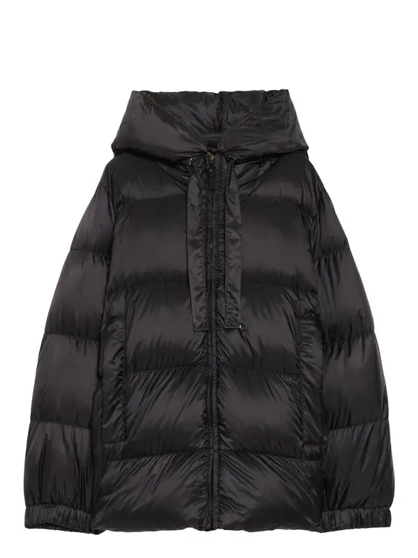 Max Mara Seia Zip-up Hooded Jacket - Black