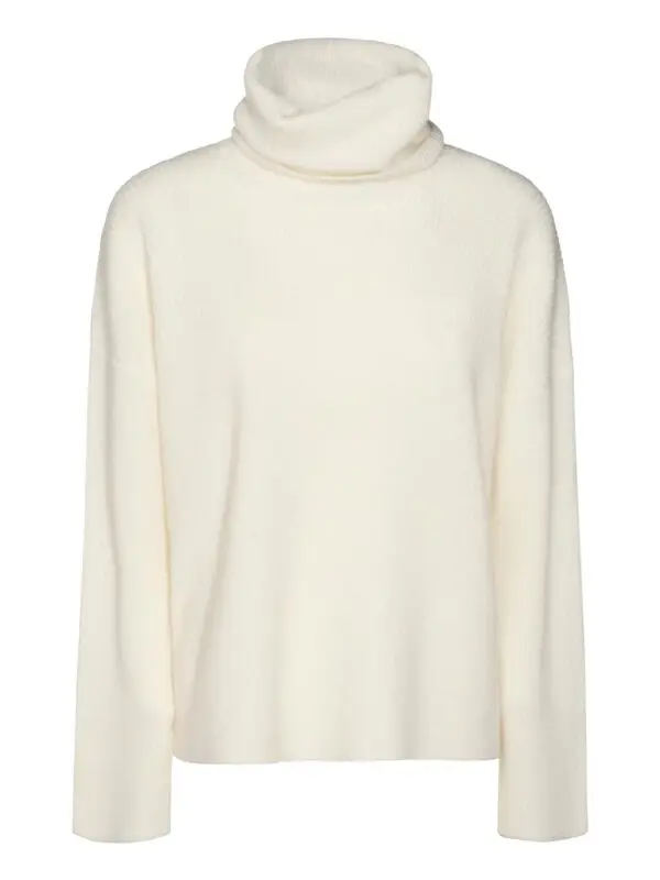 Fabiana Filippi Roll Neck Knitted Jumper - White