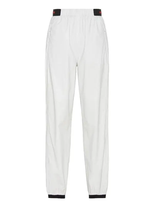 Prada Light Nylon Wide-leg Pants - Chalk White