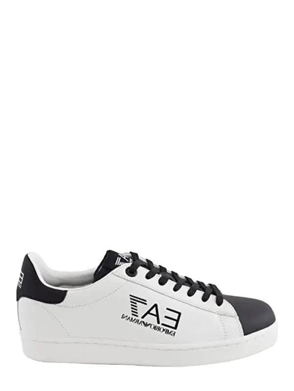 EA7 Logo Detail Sneakers - White