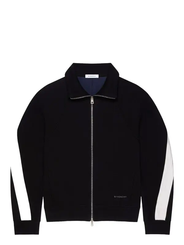 Givenchy Signature Embroidered Zipped Jacket - Black
