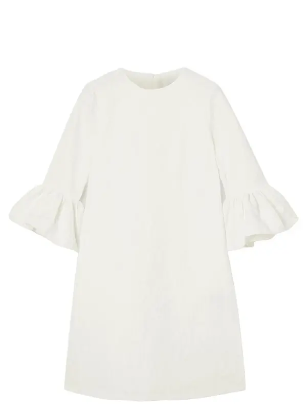Erdem Elijah Floral Jacquard Mini Dress - Ivory