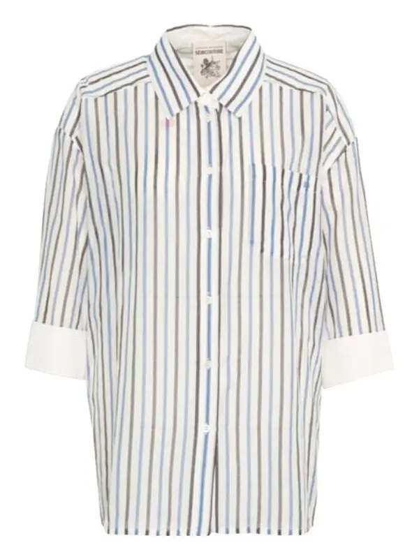 SEMICOUTURE Striped Shirt - White