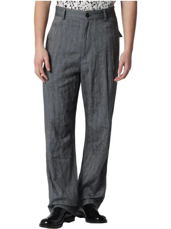 Dries Van Noten Straight Leg Trousers - Black
