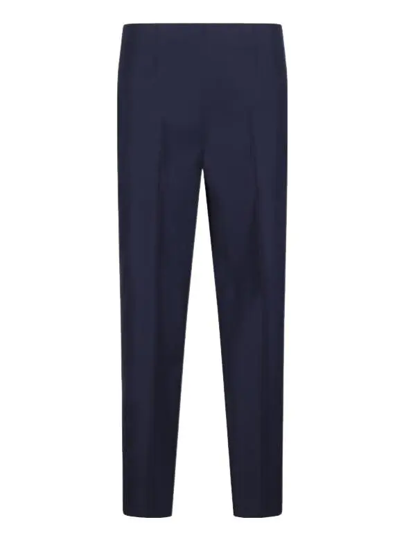 PT TORINO Cropped Trousers With Slit Hem - Blue
