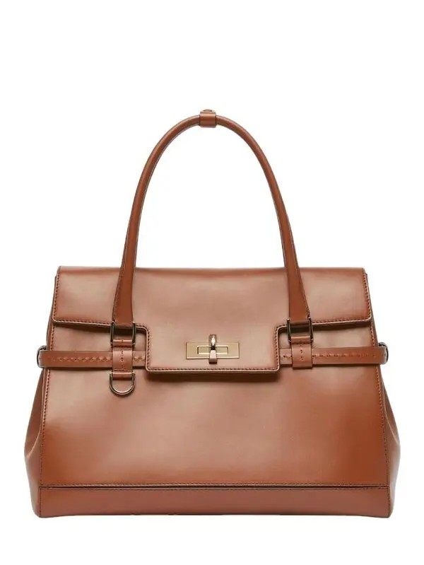 Max Mara Natural Leather Handbag - Brown