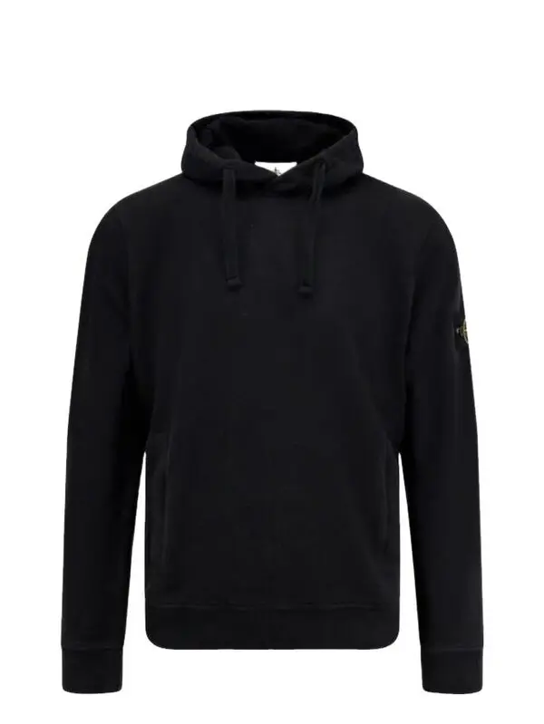 Stone Island Drawstring Hooded Sweater - Black