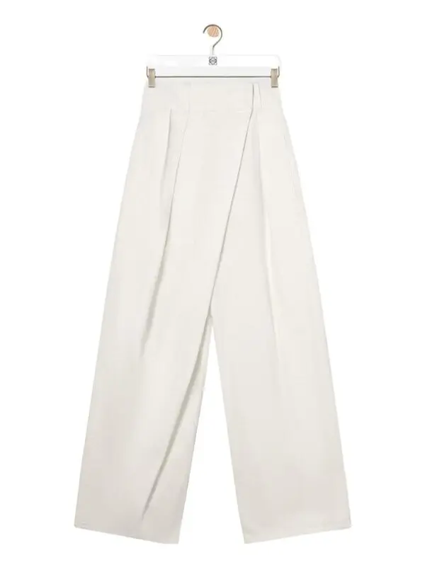 Loewe Wrap Jeans In Denim - White