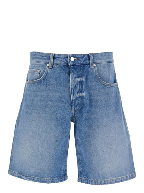ICON DENIM LOS ANGELES Belt-loop Denim Shorts - Blue
