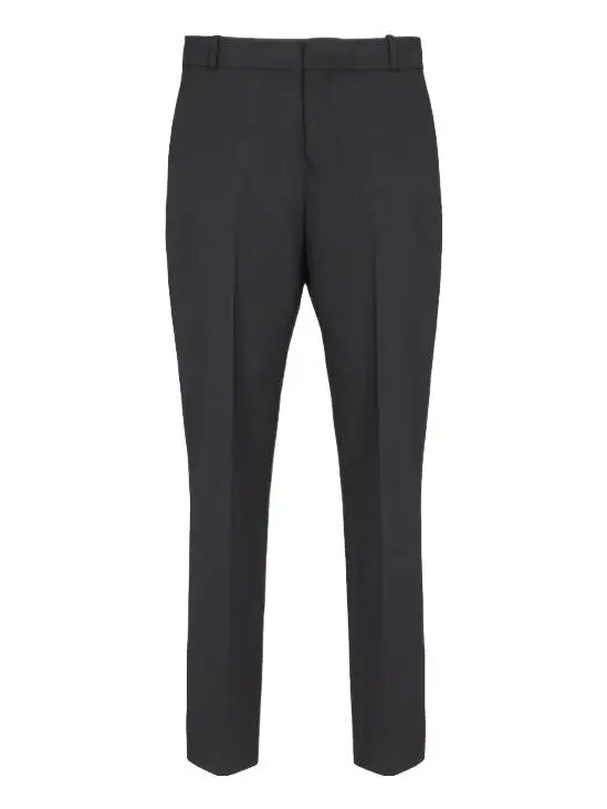 Balmain Belt Loop Casual Pants - Black