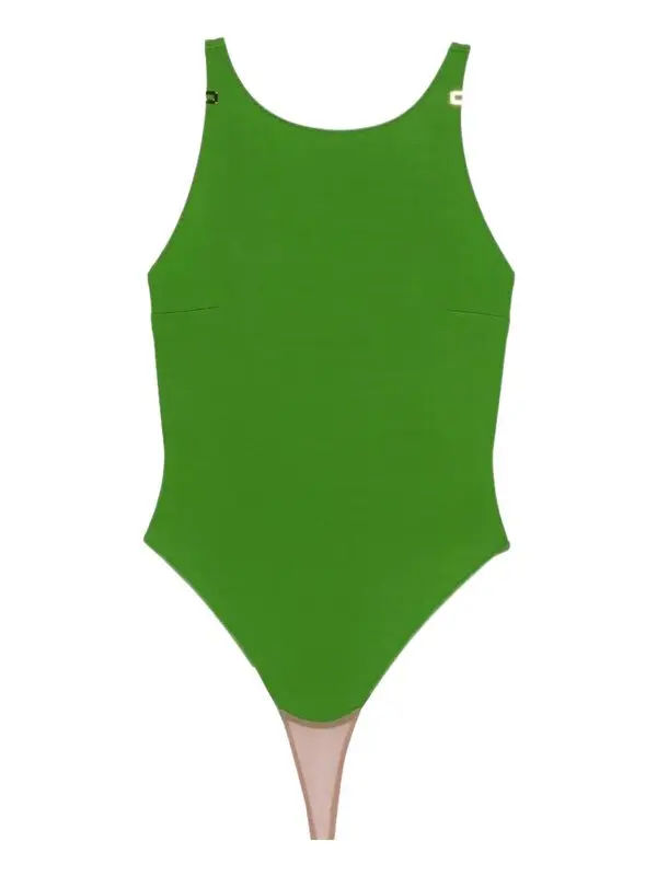 Elisabetta Franchi Embellished Bodysuit - Aloe Green