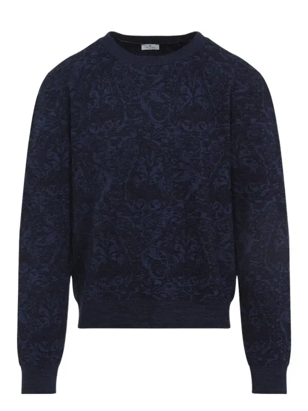 Etro Crewneck Knitted Jumper - Black