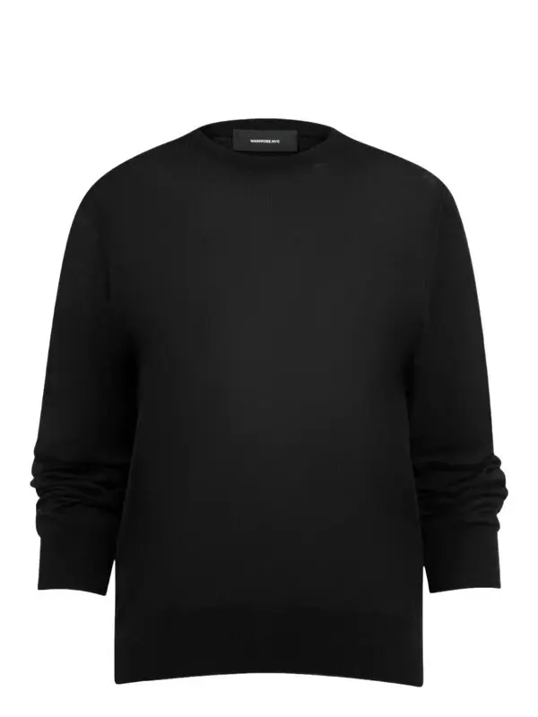 Wardrobe.NYC Fine Knit Jumper - Black