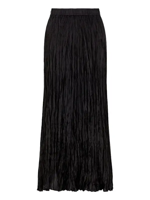 P.a.r.o.s.h Silk Maxi Skirt - Black