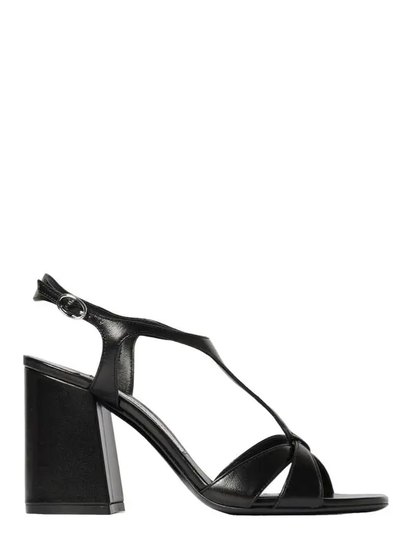JIMMY CHOO Kesia Leather T-bar Sandals - Black