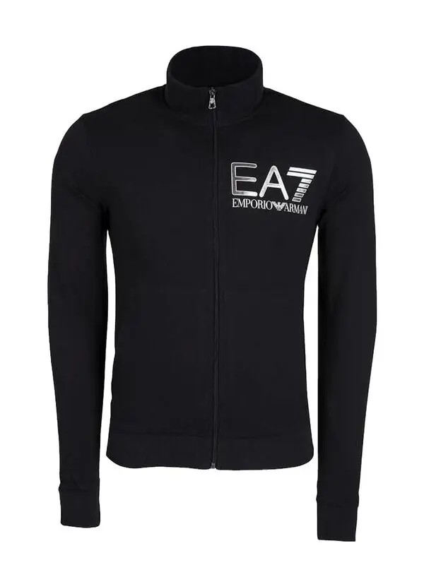 EA7 Logo Details Sports Suit - Black