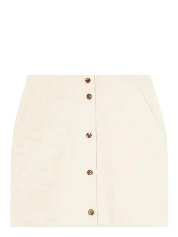 BLAZÉ MILANO Missy Appaloosa Mini Skirt - Cream