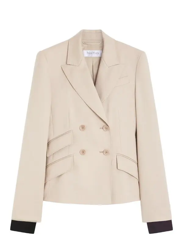 Max Mara Placido Double-breasted Blazer - Sand
