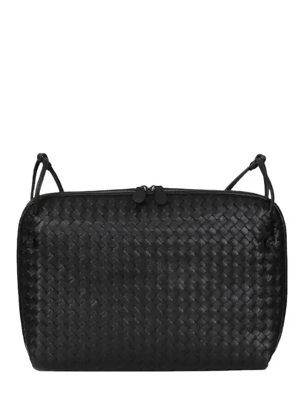 Bottega Veneta Woven Cross-body Bag - Black
