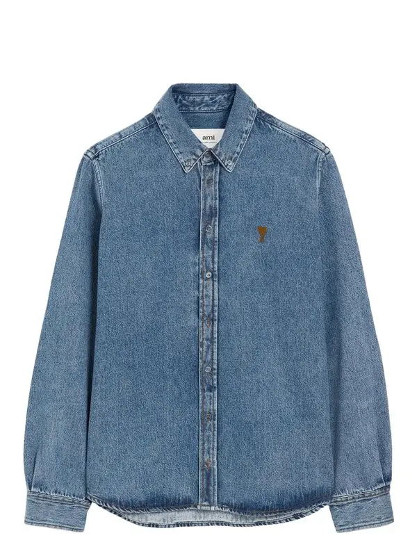 AMI Paris Classic Denim Shirt - No