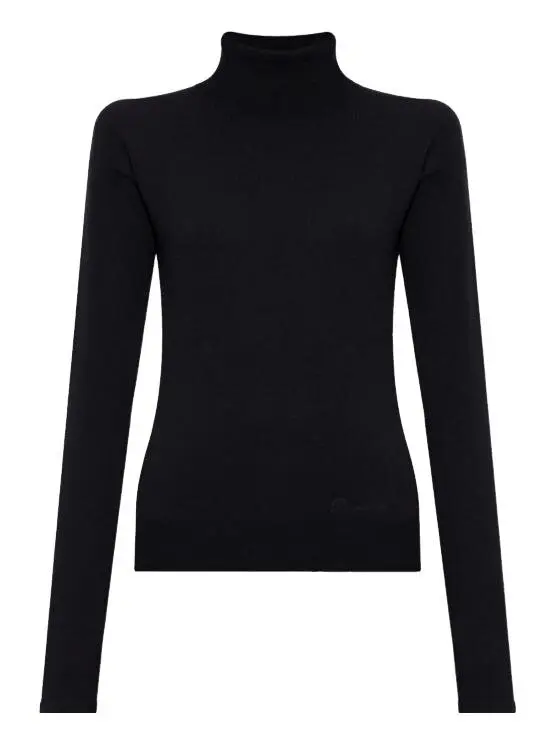 Dsquared2 Logo Embroidered High Neck Jumper - Black