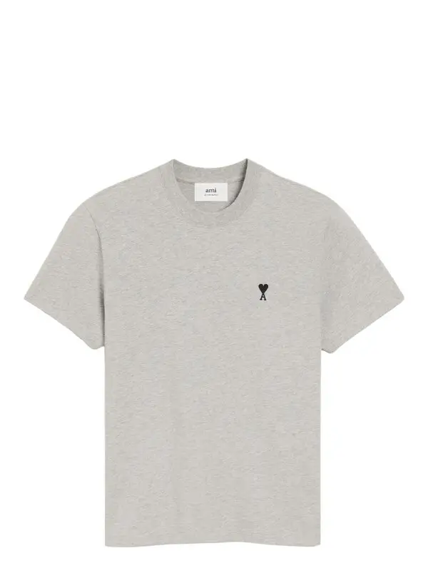 AMI Paris De Coeur T-shirt - Heather Grey