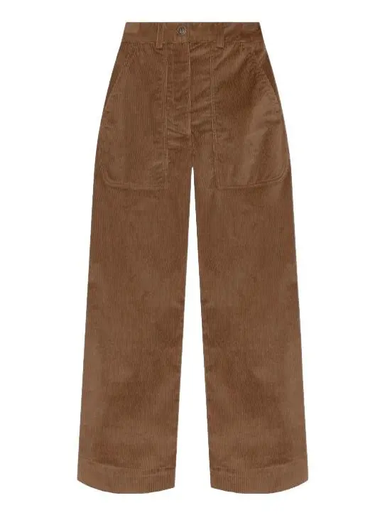 Etro Wide-leg Corduroy Trousers - Brown