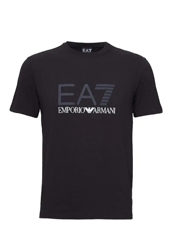EA7 Round-necked T-shirt - Black