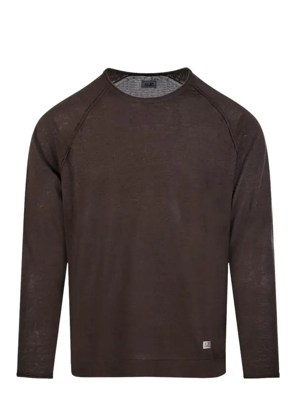 C.P. COMPANY Raglan Sleeve Sweater - Black