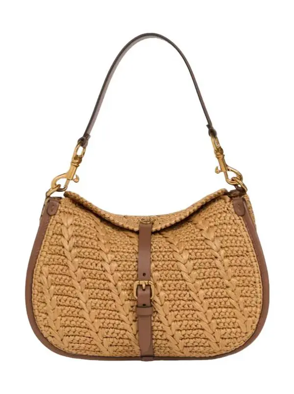 Etro Interwoven Medium Pony Bag - Light Brown