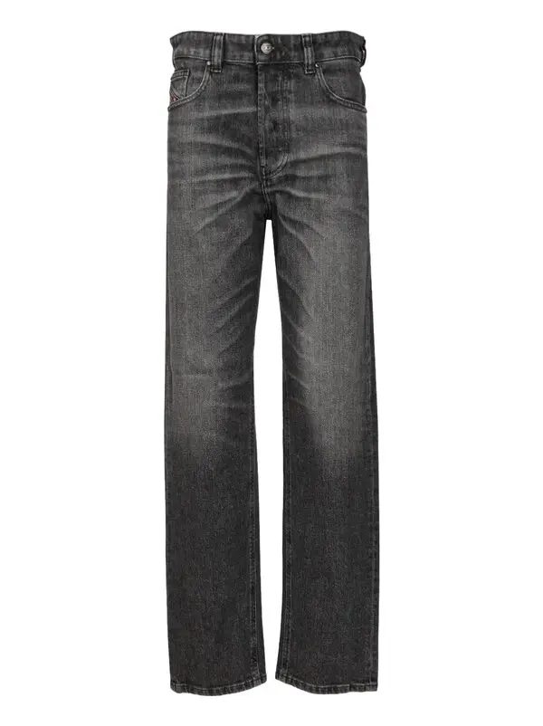 DIESEL® Logo Patch Jeans - Black