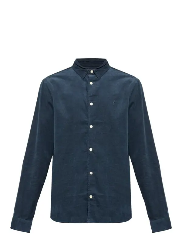 ALLSAINTS Birchwood Corduroy Shirt - Blue